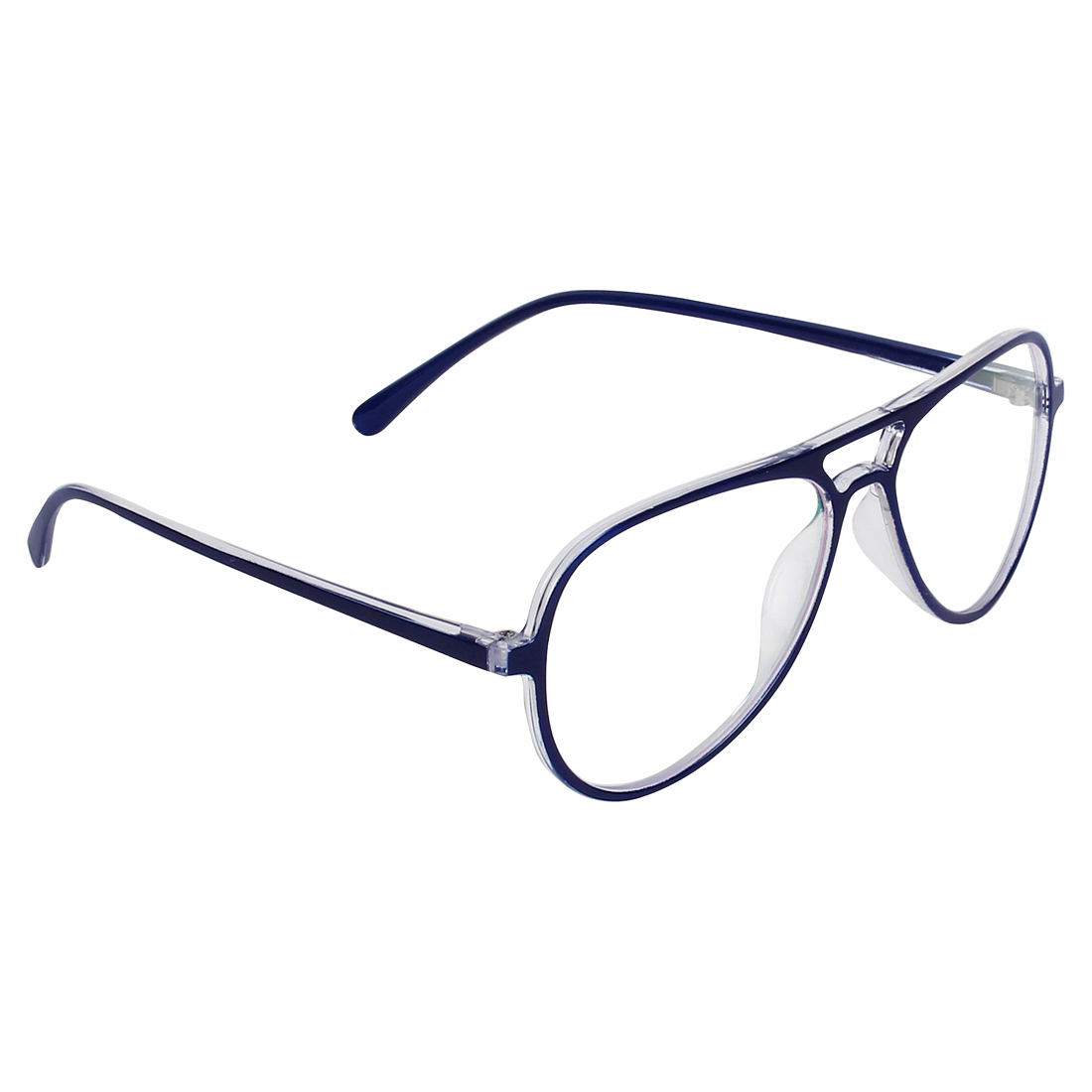 Buy Zyaden Blue Full Rim Aviator Unisex Spectacle Frame Online @ ₹475 ...