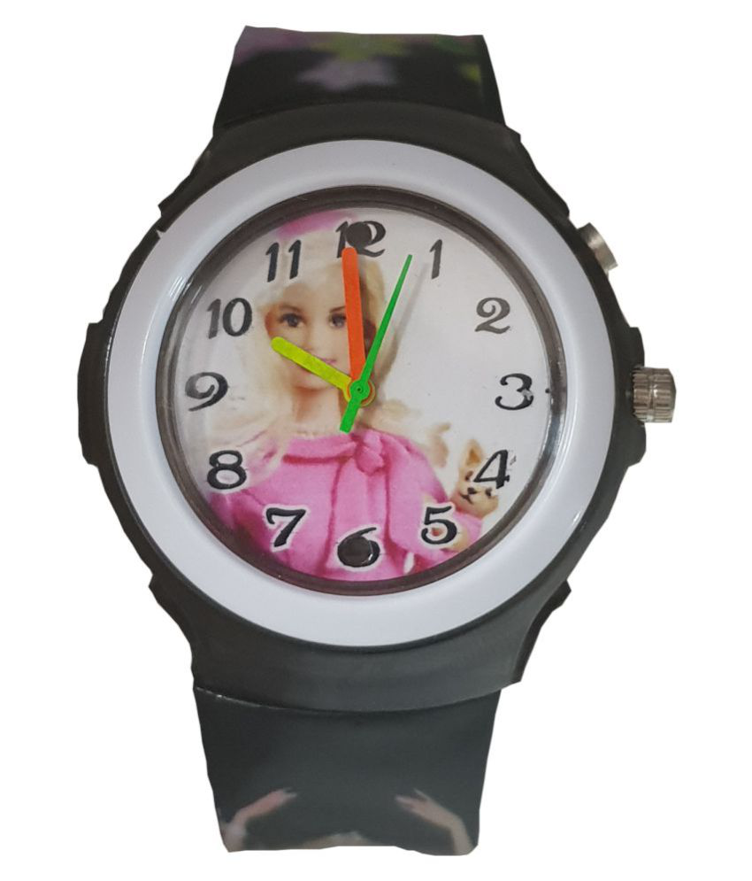 Buy Barbie analog-digital black colour fancy kids girls watch Online ...