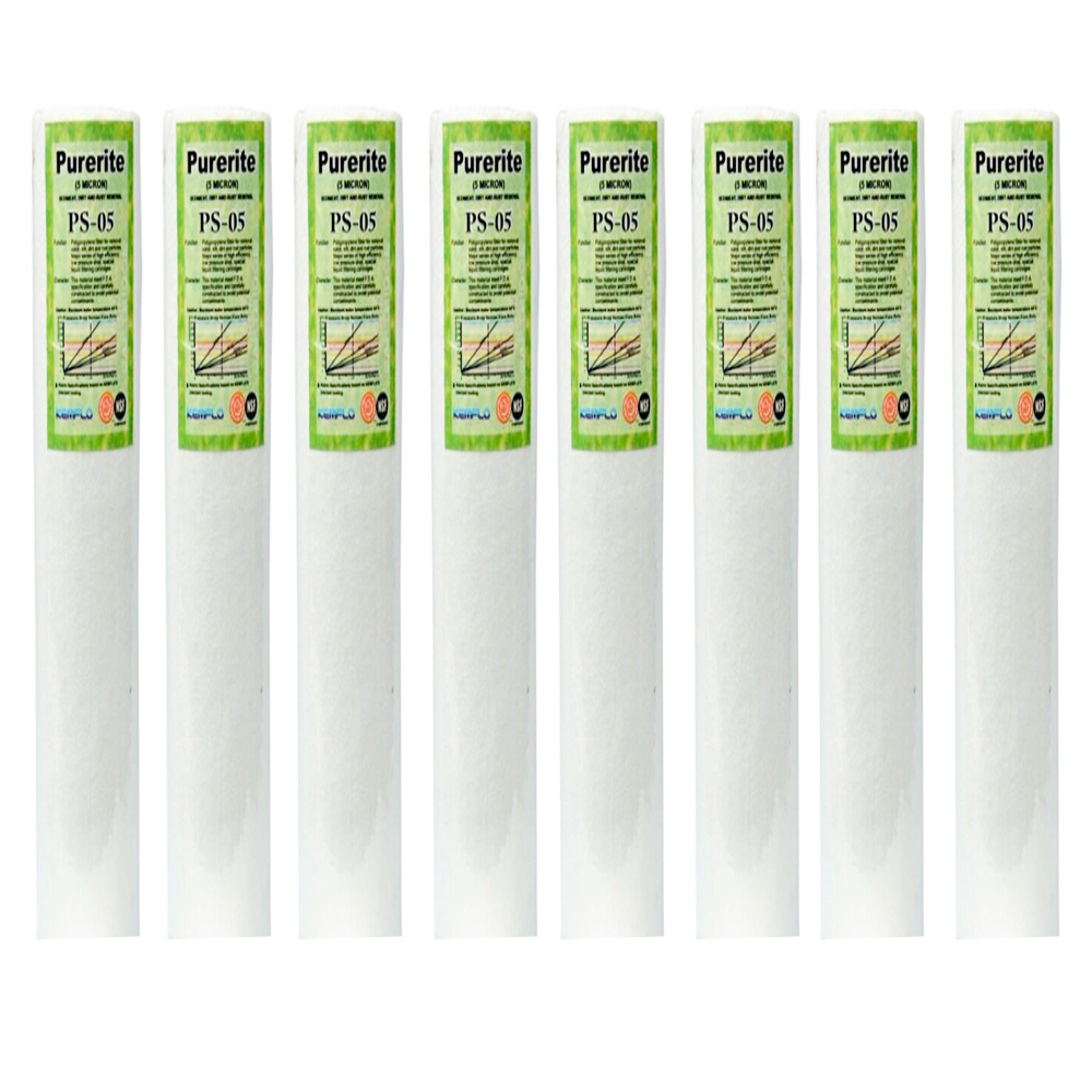 Buy Kemflo 20 Inch 5 Micron PP Spun Pack Of 8 For All Commercial ...