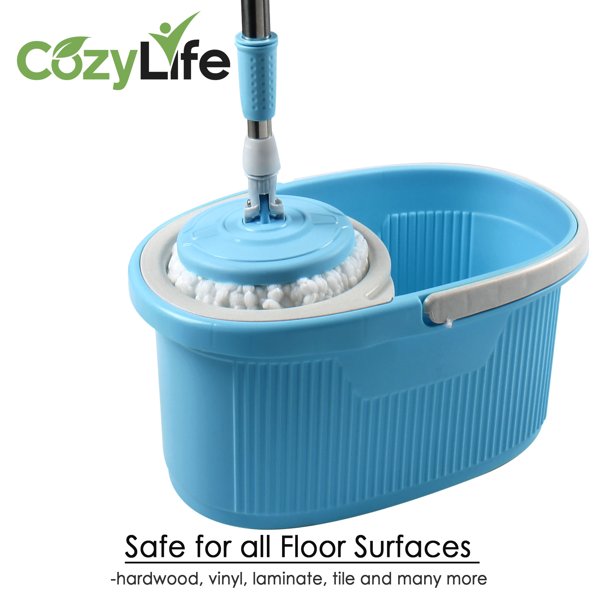 Buy Cozylife by Smile Mom, Magic Spin Mop with Bucket Set Offer with ...