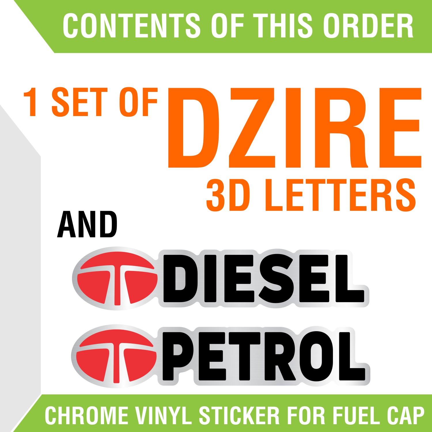 Buy DZIRE sticker 3d sticker 3d emblem logo car car bonnet alphabets ...