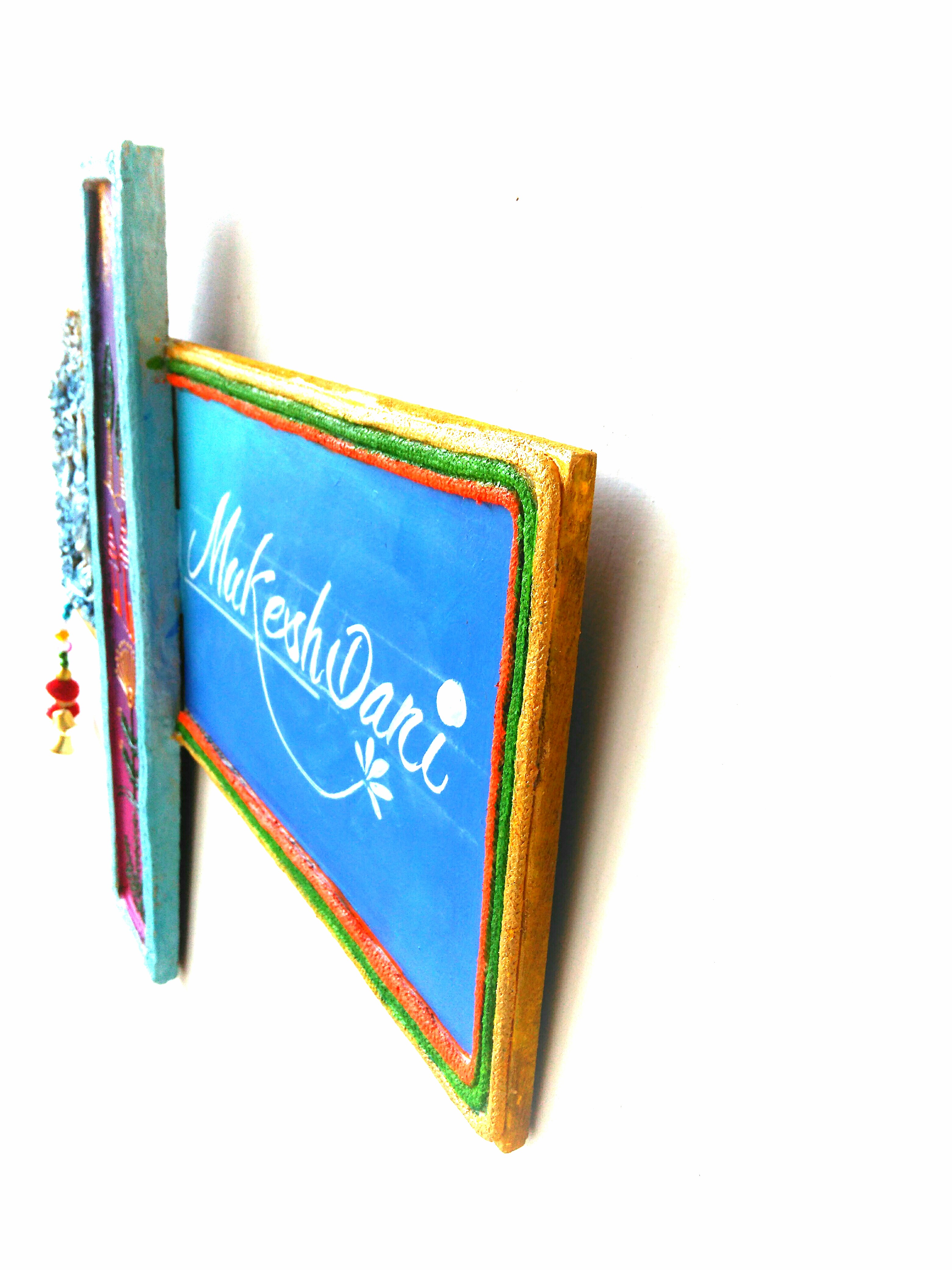 Buy Name plate BSR wooden name plate handcrafted,hand painted and hand ...