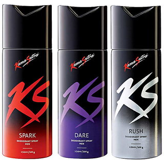 Buy Ks Kamasutra Deo Deodorants Long Lasting Body Spray For Men - Pack ...