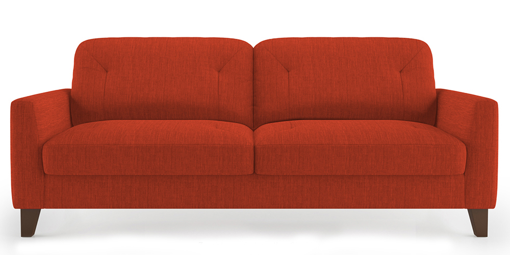 Buy houzzcraft Elite 3 seater sofa in rust Online @ ₹24999 from ShopClues