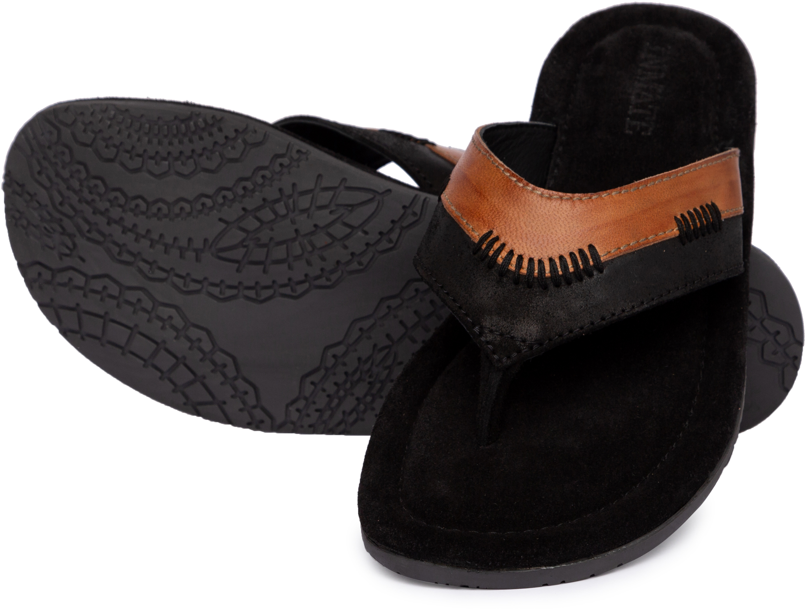 Buy INMATE Men's Stylish Comfortable Black Colour Classic Flip-flops ...