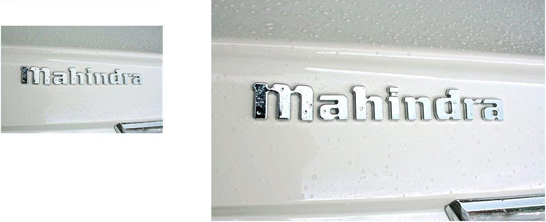 Buy DELHITRADERSS 3D Mahindra Chrome Plated Emblem Logo Decal for Car ...