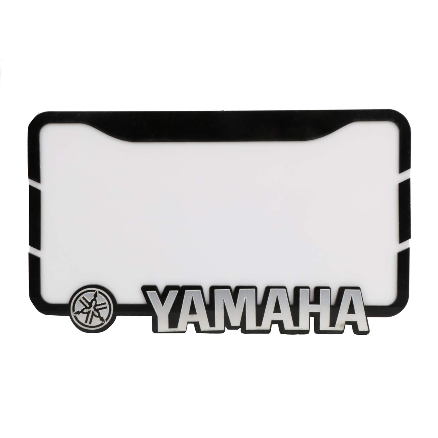 Buy DELHITRADERSS Fiber Sheet Yamaha License Number Plate with Logo ...