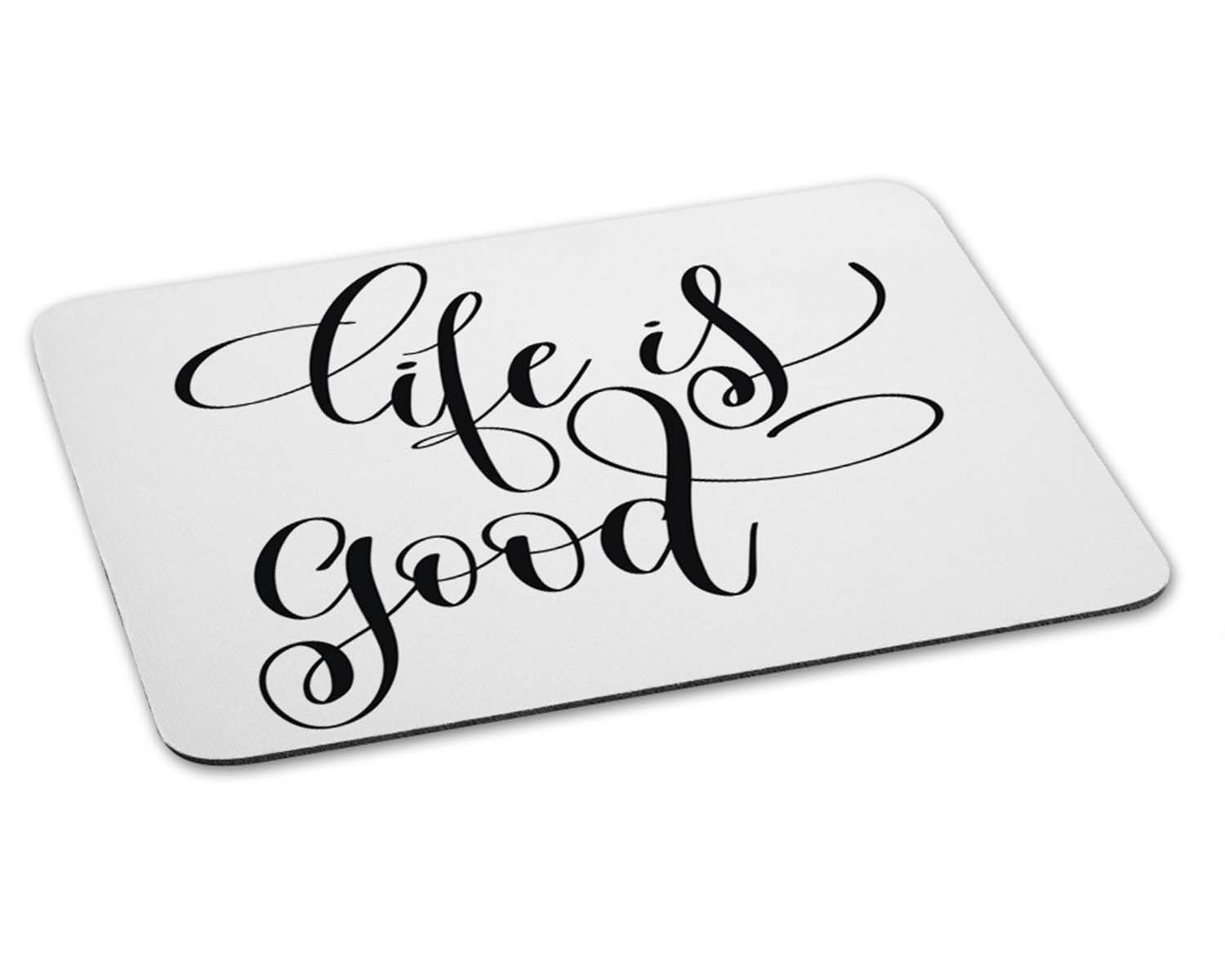 Buy 100yellow Mouse Pad | Life is A Good Quote Printed Mouse Pad Anti ...