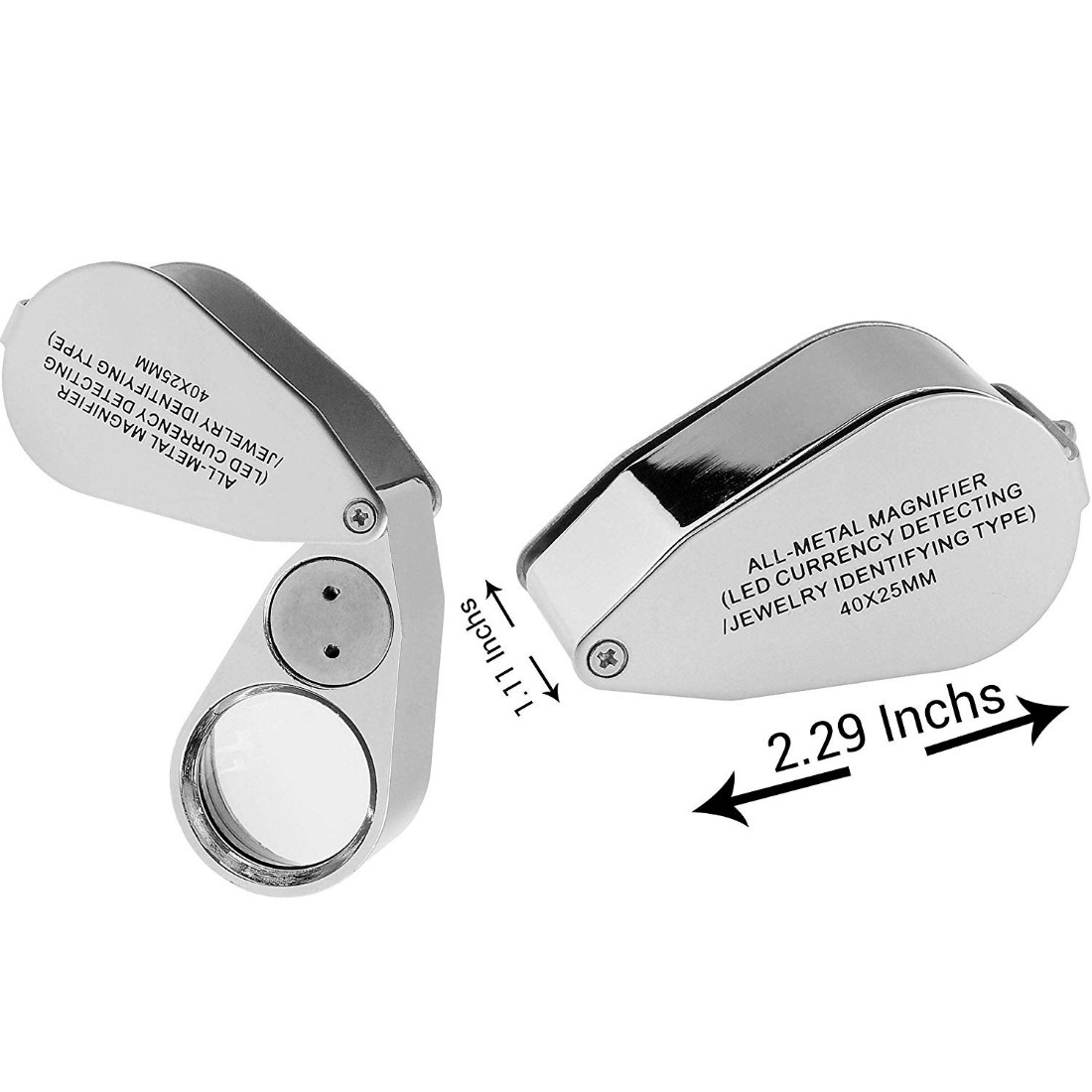 Buy DIY Crafts 40X Illuminated Jeweler LED UV Lens Loupe Magnifier with ...