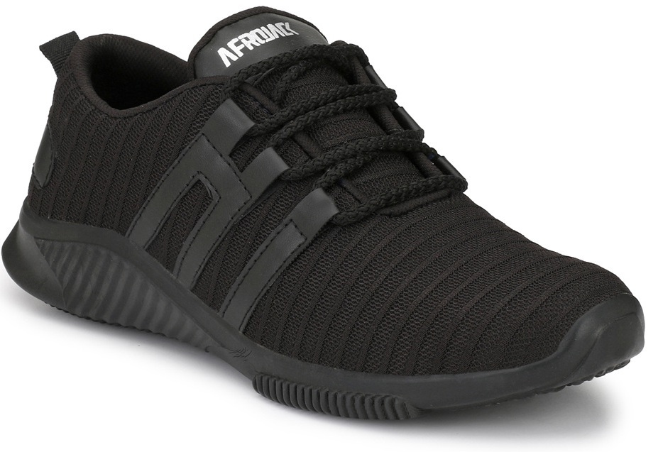 Buy Afrojack Men's Black Air 5 Mesh Lace-up Casual Shoes Online @ ₹599 ...