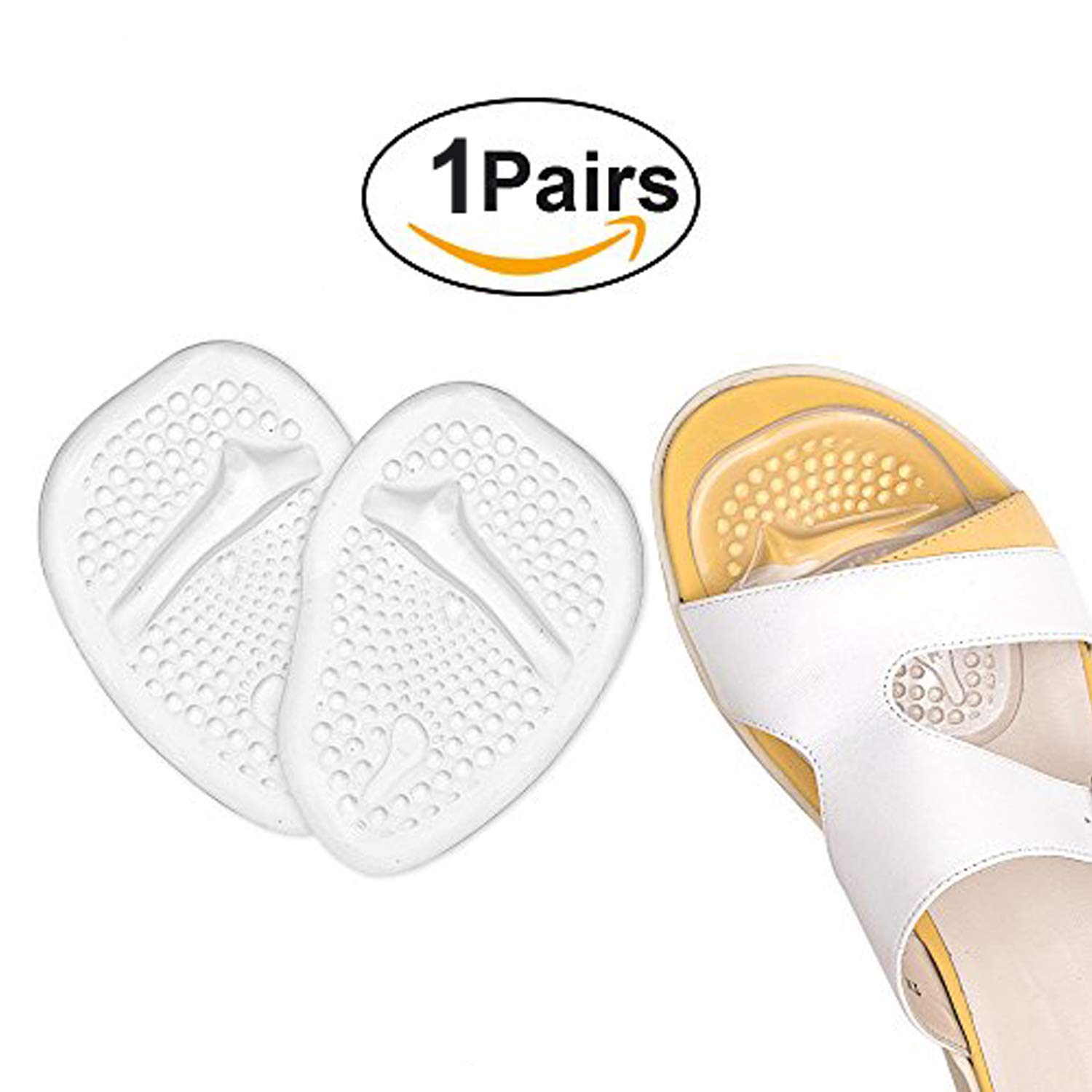 Buy Curafoot Anti Slip Silicon Shoes Pad Foot Gel High Heels Toe Pads ...