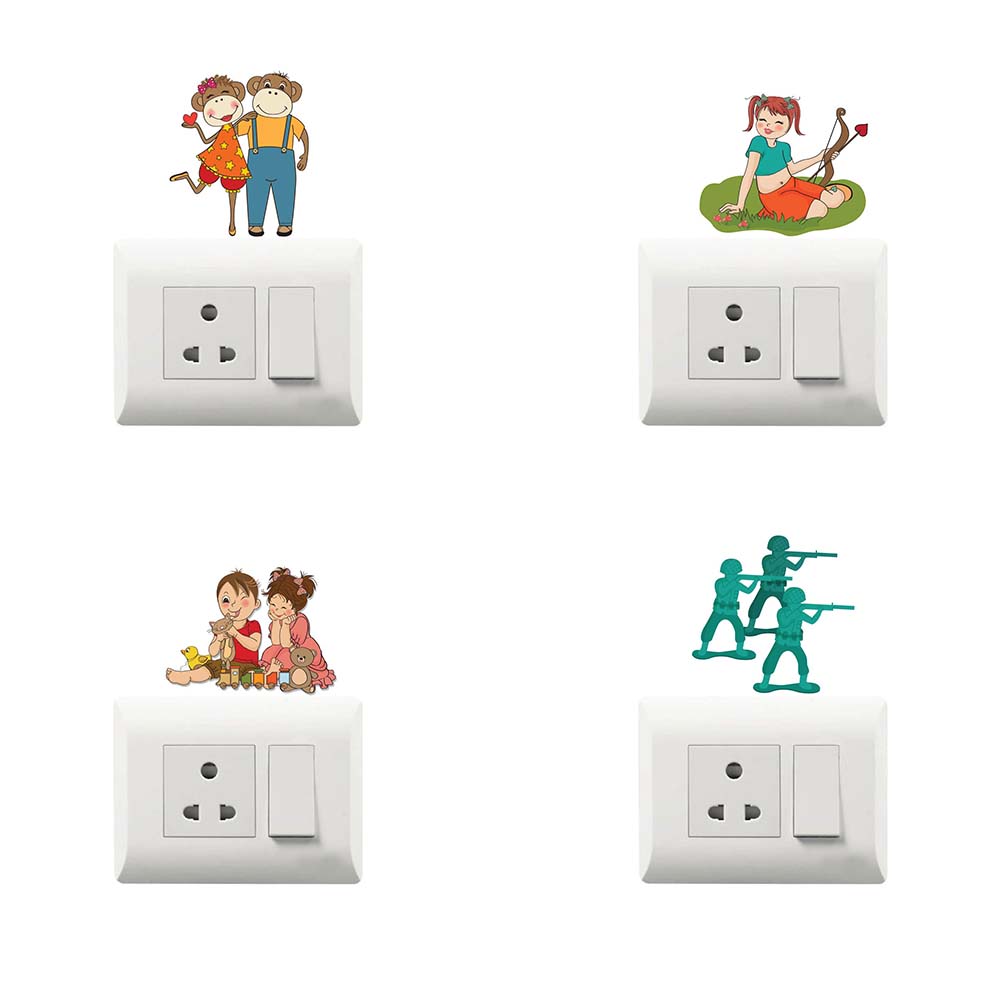 Buy 100yellow PVC Vinyl switch board sticker for Light Switches- Set of ...