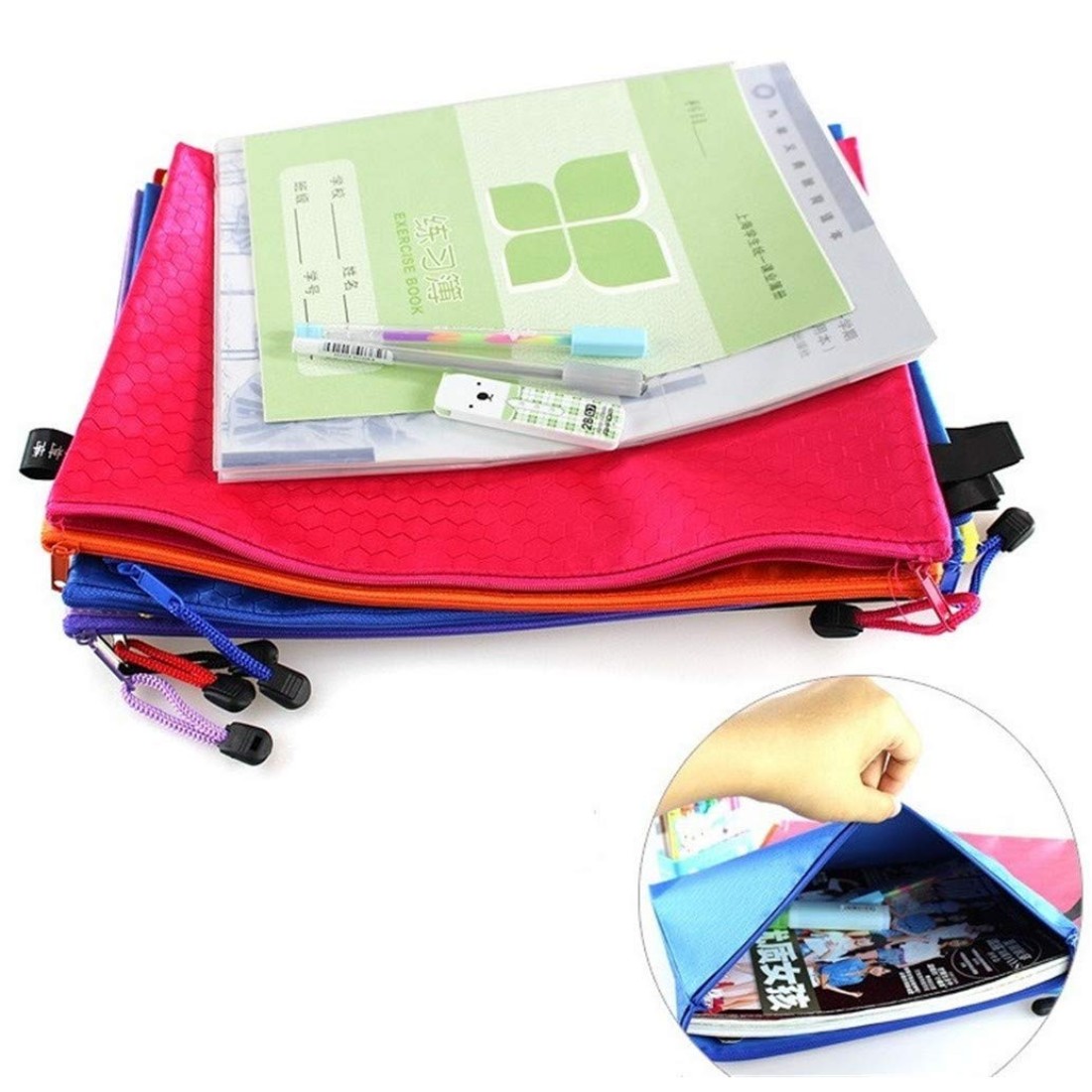 Buy Diy Crafts Pouch Style A4 Zipper Mesh Bag With Zipper For A4