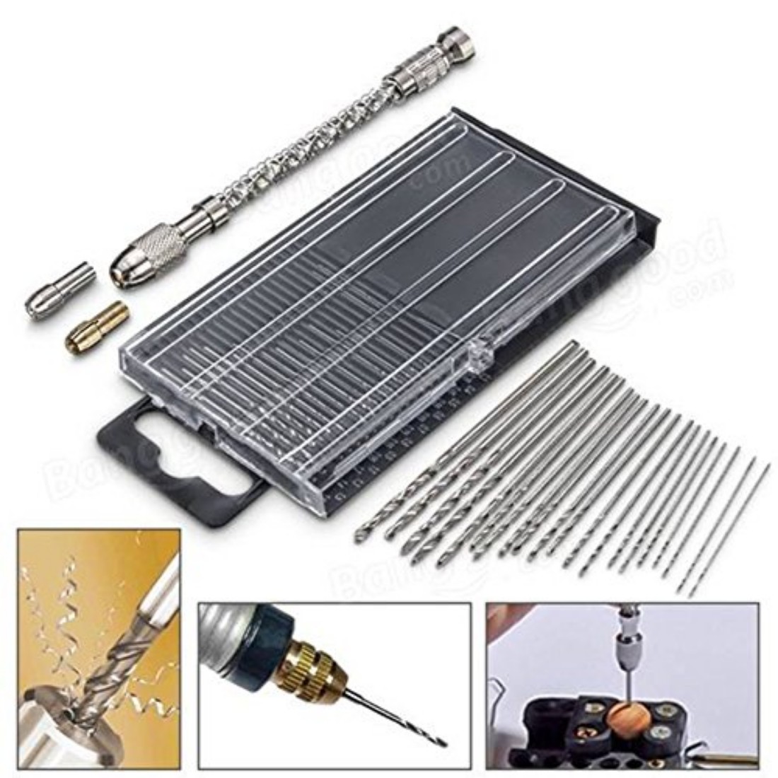 Buy DIY Crafts Combo of 2 Hand Drill, 20 Drills Bit, 2 Chucks and 1 ...