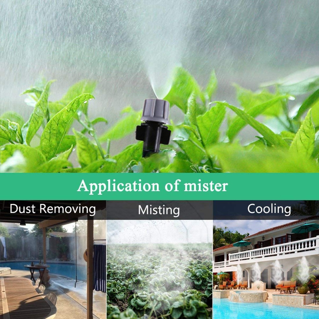 Buy DIY Crafts Patio Misting Micro Flow Drip Irrigation Misting Cooling ...