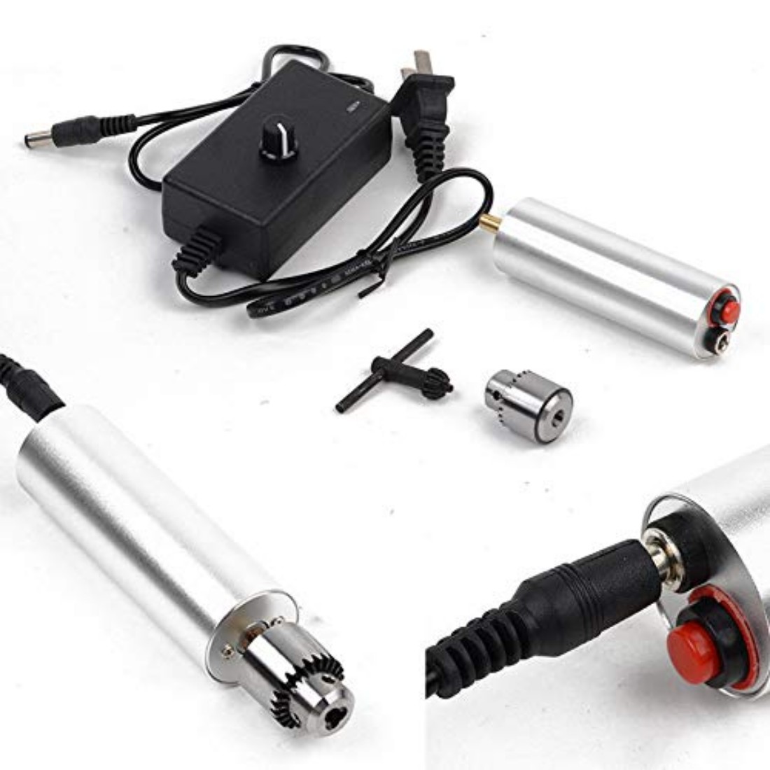 Buy DIY Crafts DC 6V-24V Mini Electric Hand Drill Rotary Tool 385 Motor ...