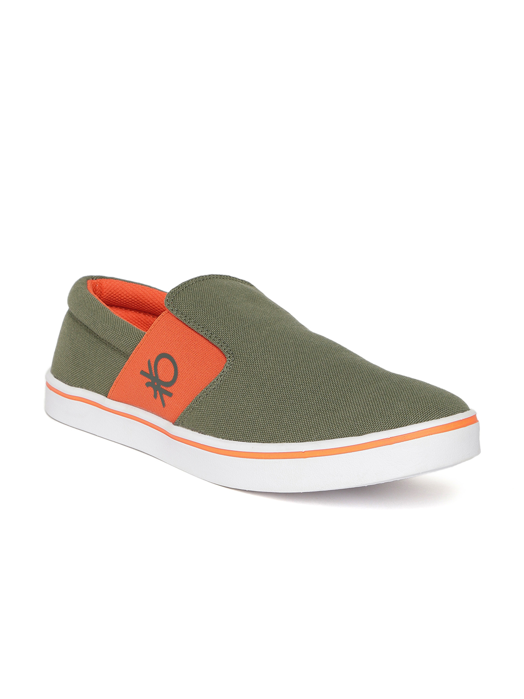 Buy UCB Men Olive Green Slip-On Sneakers Online @ ₹1259 from ShopClues