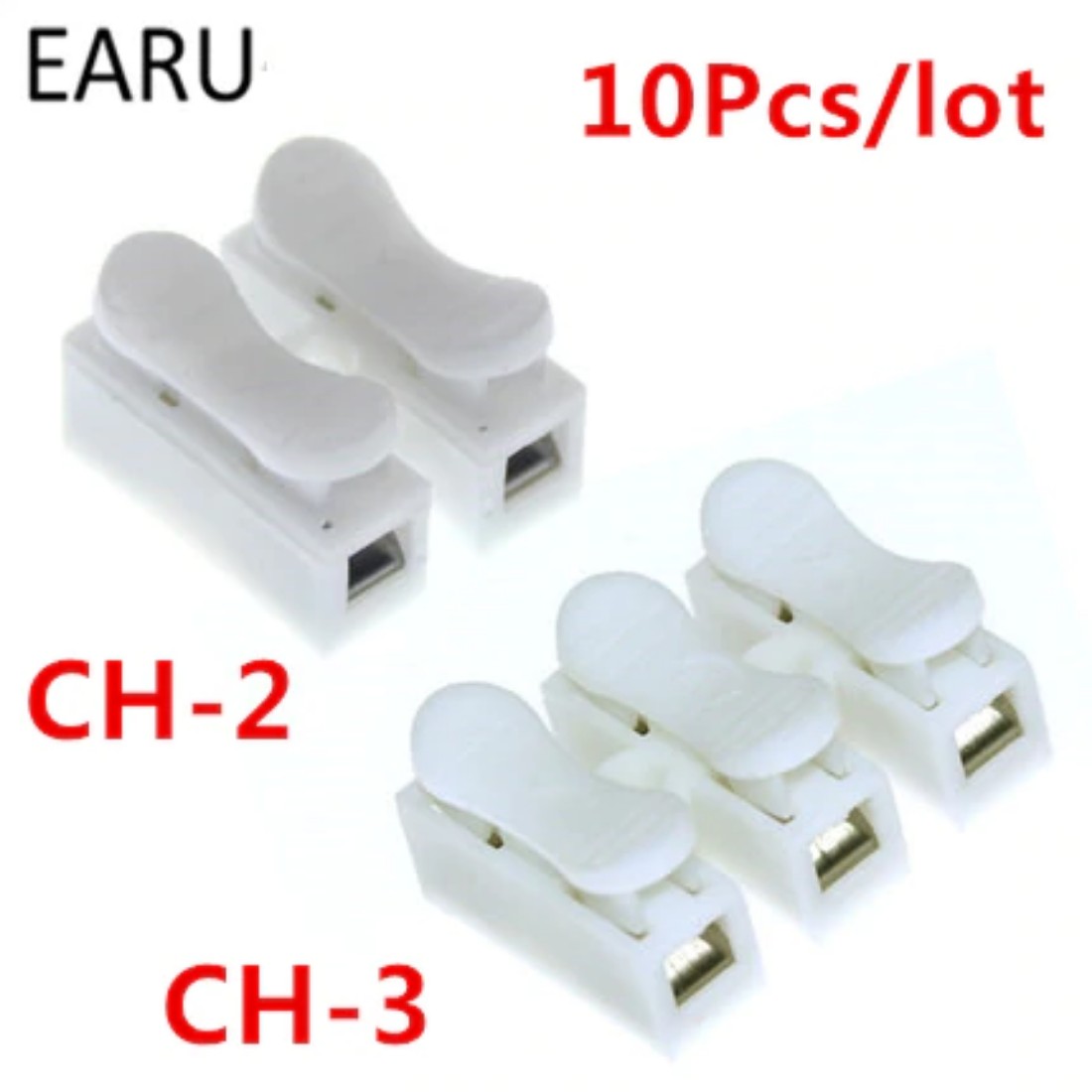 Buy DIY Crafts 10 Pcs Spring Wire Connector Splice Cable Clamp Terminal ...