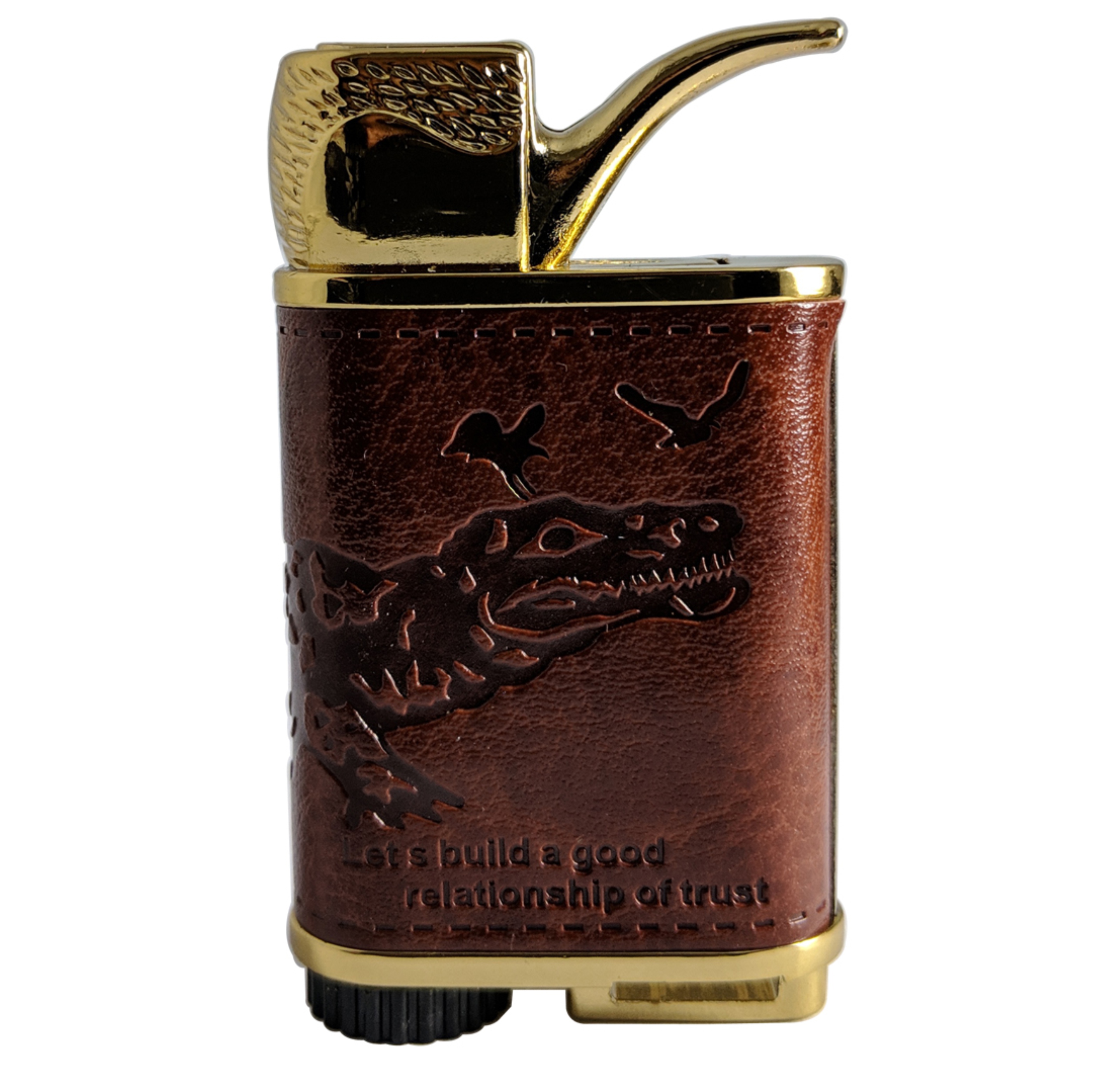 Buy Premium Quality Metal Crocodile Engraved Refillable Small Size ...