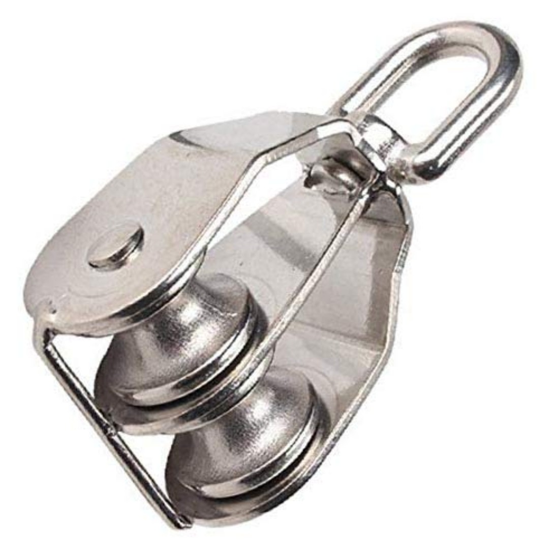 Buy DIY Crafts 1-Pack M50 Double Pulley Block Stainless Steel Heavy ...