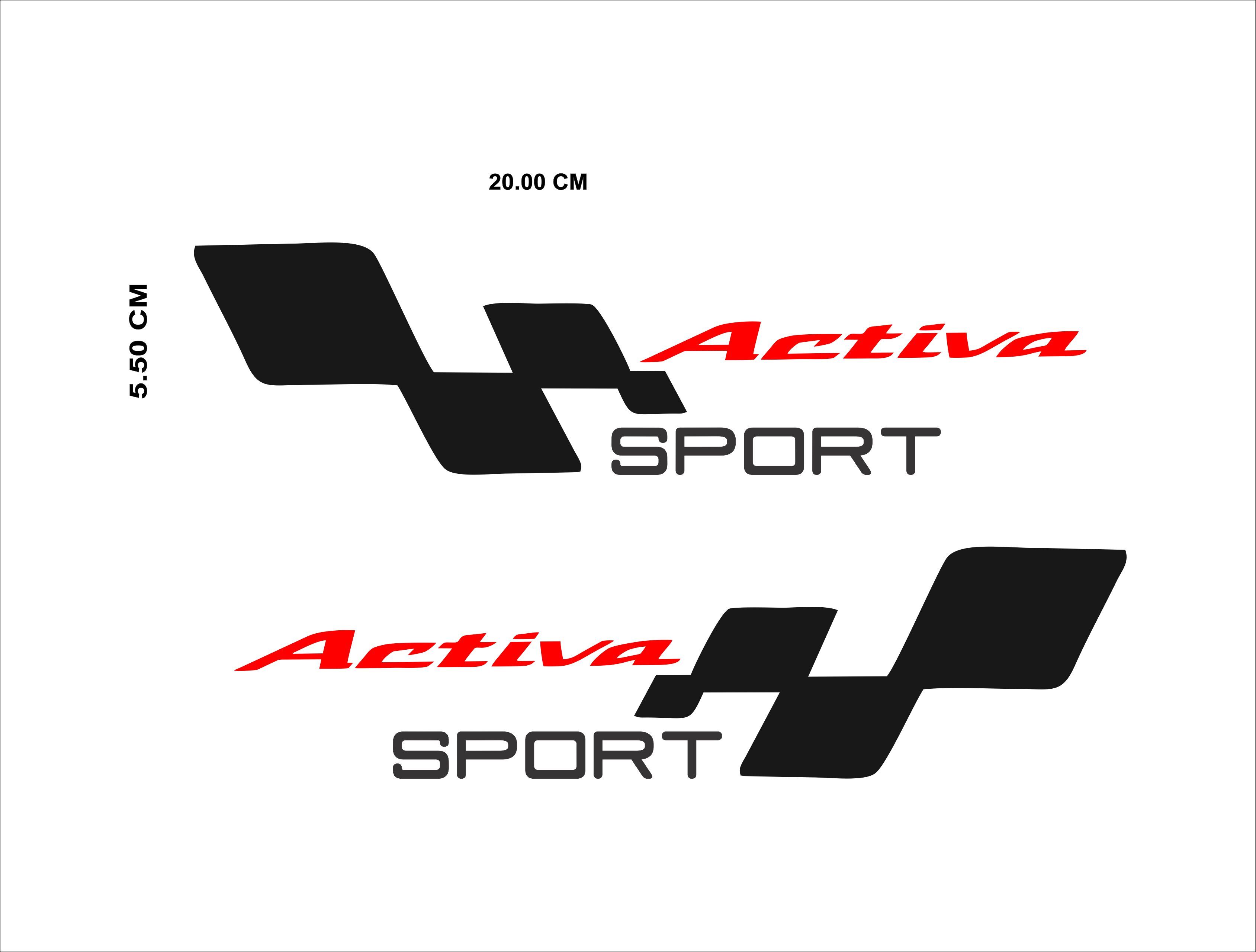 Buy SIGN EVER Scooter Activa vinyl stickers/decals side tank (multi ...