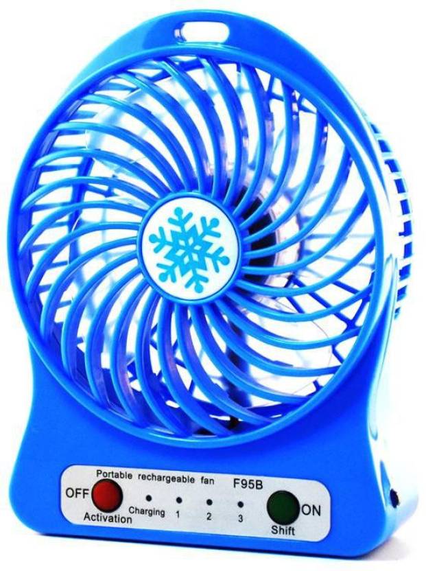 Buy Astyler 3 Speeds Electric Portable Mini Fan Rechargeable Small ...