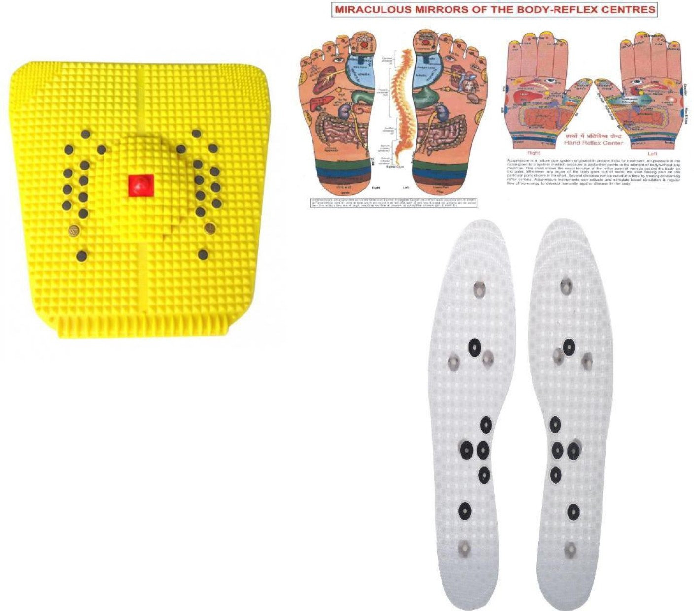 Buy Acupressure Foot Mat With Acupressure Chart + Acupressure Shoe Sole ...
