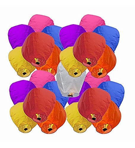 Buy Crazy Sutra 25-Piece Make A Wish High Flying Sky Lantern Balloon ...
