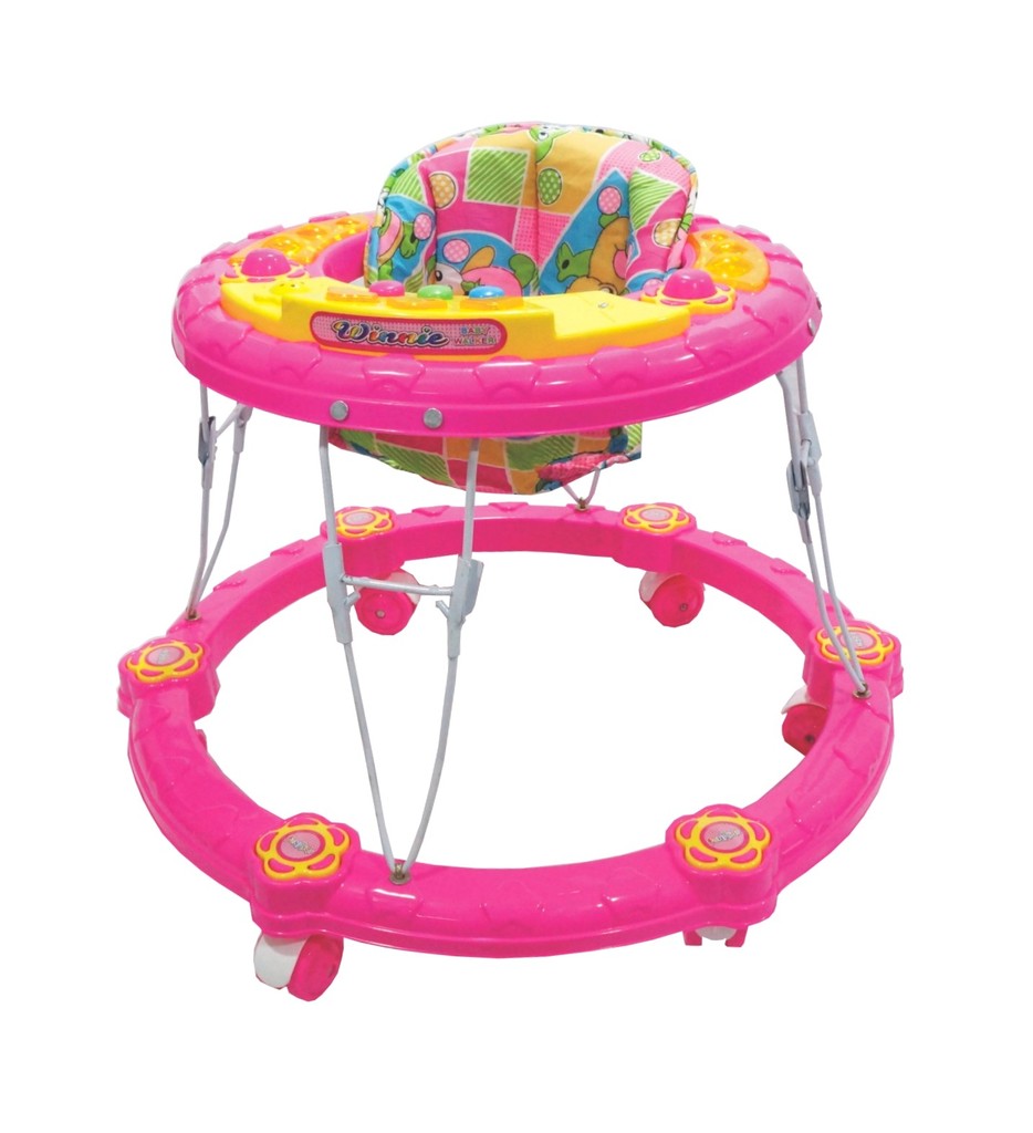 Buy Ehomekart Pink Winny Round Musical Walker for Kids Online @ ₹1150 ...