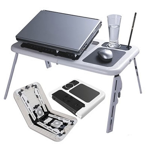 Buy Multipurpose Laptop Foldable Table E-Table With 2 Usb Fan Online ...