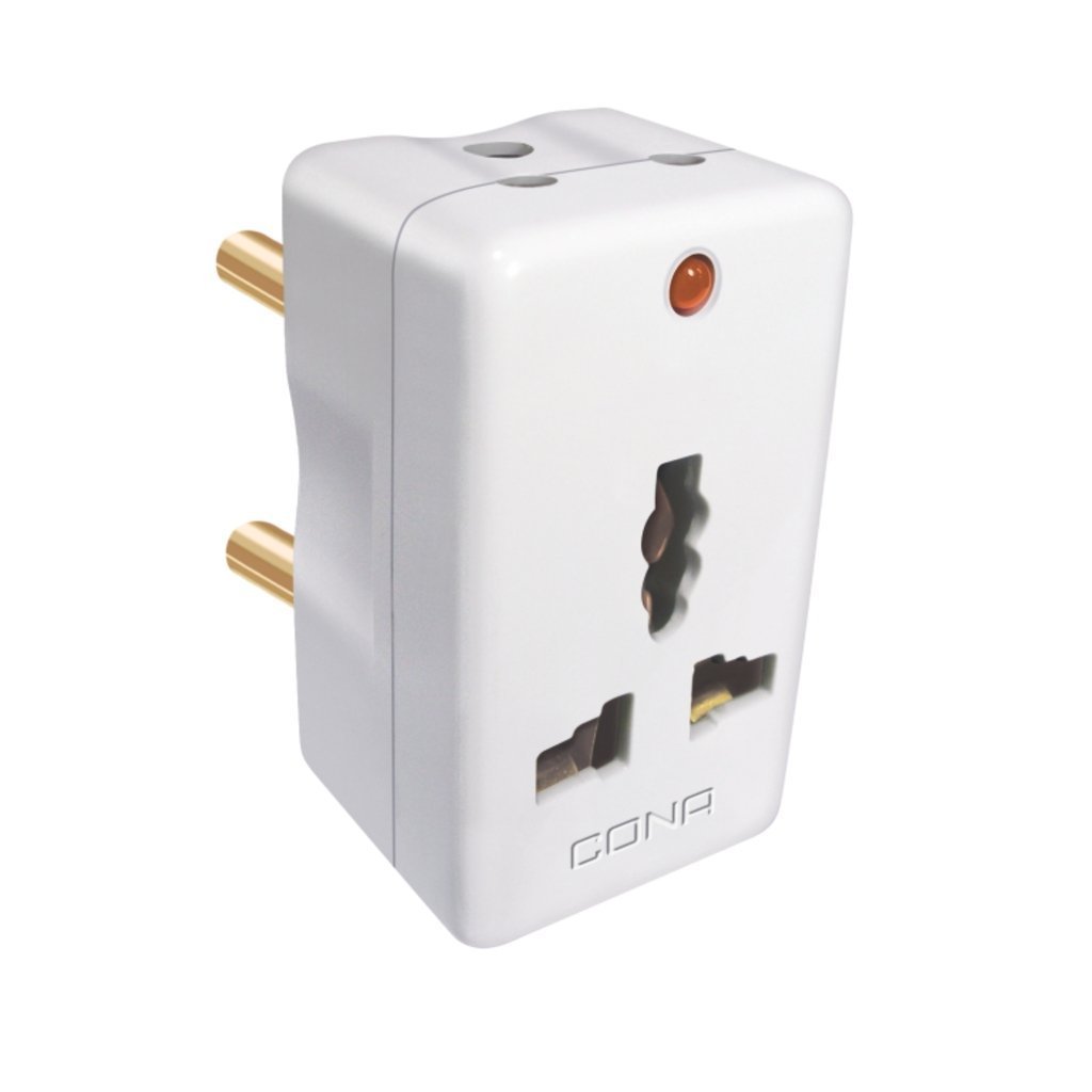 Buy Cona Glossy 3 Pin Multi Plug 6amp-White (Pack of 3) Online @ ₹449 ...