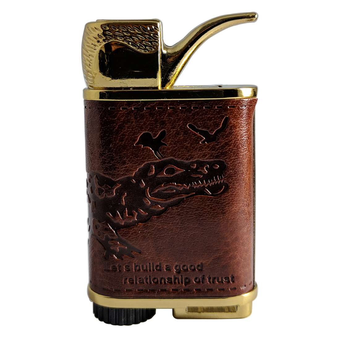 Buy Best Quality Metal Crocodile Engraved Refillable Jet Flame Pocket ...