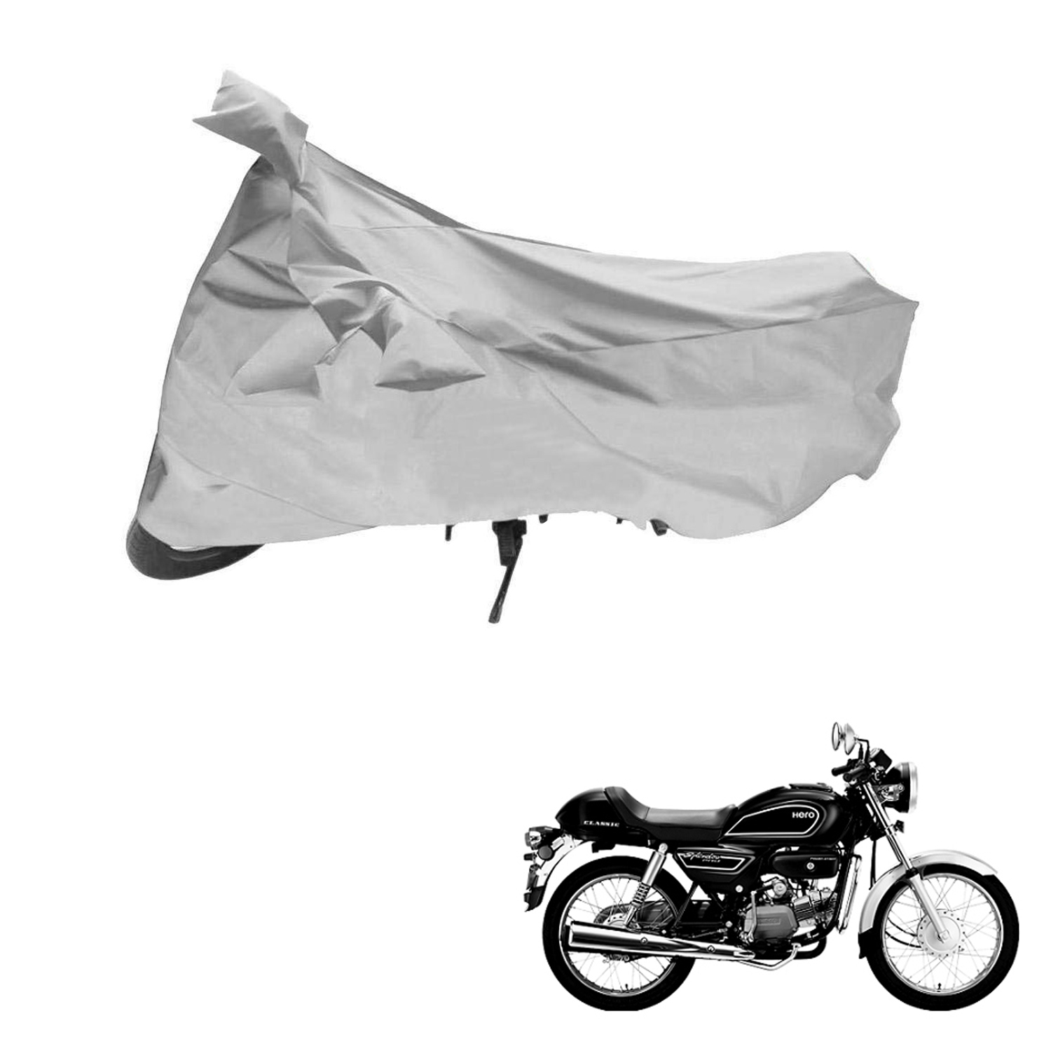 Buy AutoRetail Custom Made Two Wheeler Polyster Cover for Hero Splendor ...