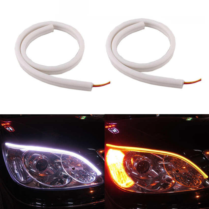 Buy A2D Audi Style 60cm Flexi LED DRL With Turn Indicator Function Set ...