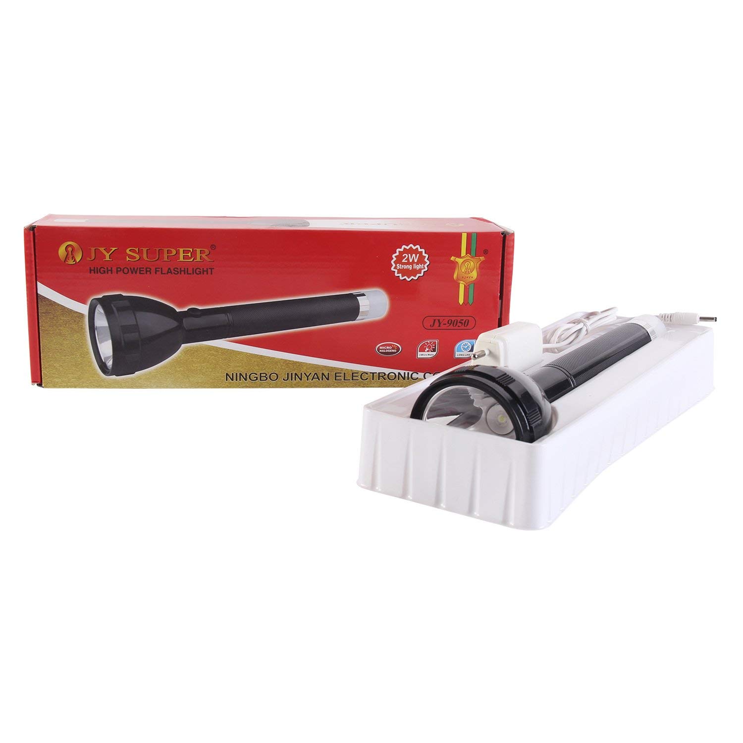 Buy JY SUPER HIGH POWER FLASH LIGHT JY-9050 RECHARGEABLE TORCH Online ...