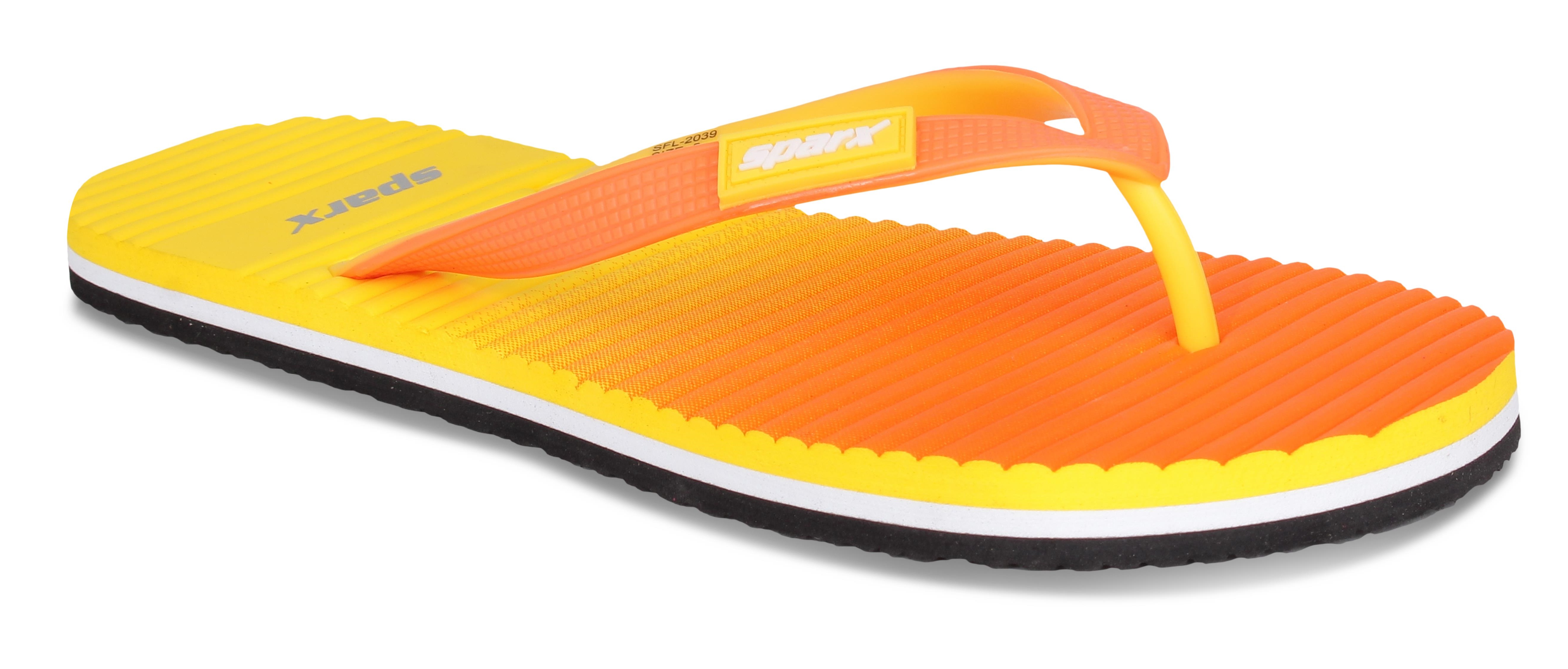 Buy Sparx Women SFL-2039 Orange Yellow Flip Flops Online @ ₹329 from ...