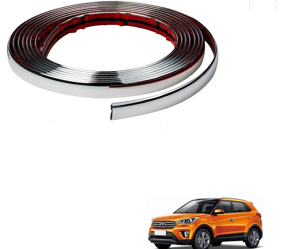 Buy Auto Addict Car Side Window Chrome Beading Roll 15 MM 20 Mtr For ...