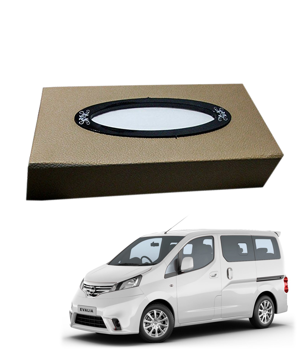 Buy Auto Addict Car Tissue Beige Leatherite Box with 200 Sheets(100 ...