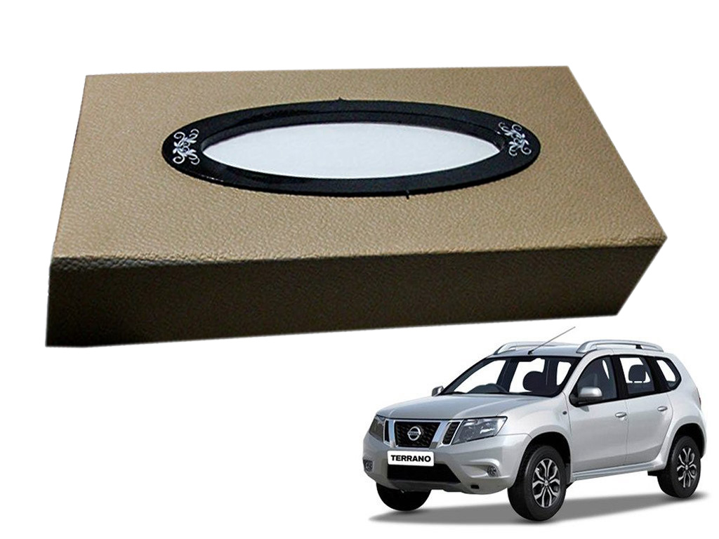 Buy Auto Addict Car Tissue Beige Leatherite Box with 200 Sheets(100 ...