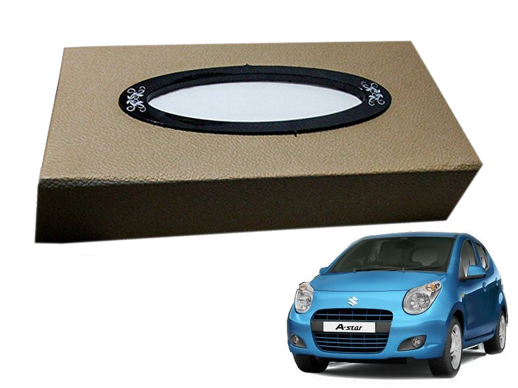 Buy Auto Addict Car Tissue Beige Leatherite Box with 200 Sheets(100 ...