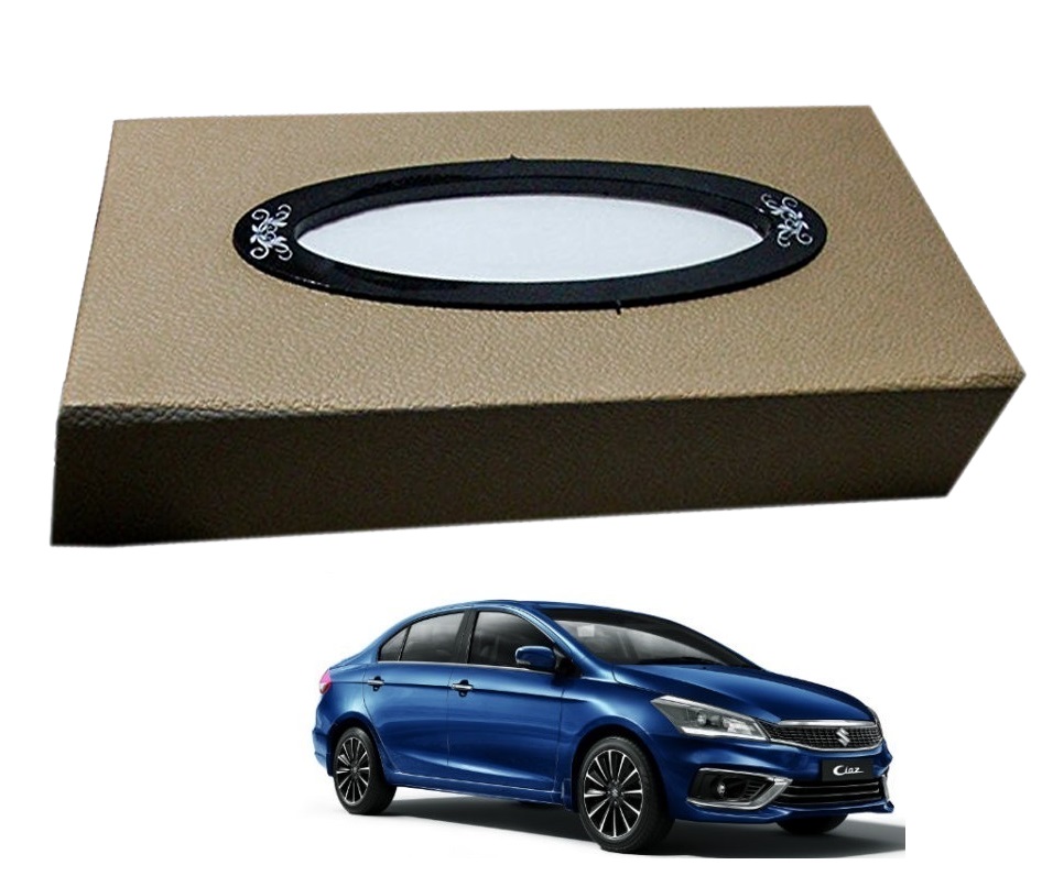Buy Auto Addict Car Tissue Beige Leatherite Box with 200 Sheets(100 ...
