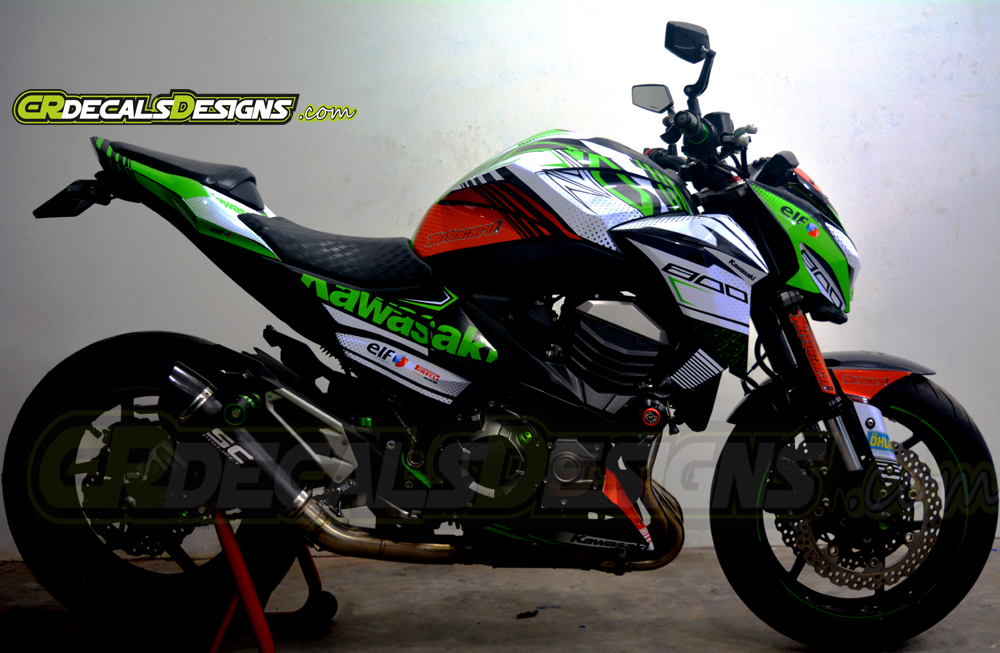 Buy CR Decals KAWASAKI Z800 Custom Decals/ Wrap/ Stickers CUP RACE KIT 2019 Online @ ₹7690 from ...