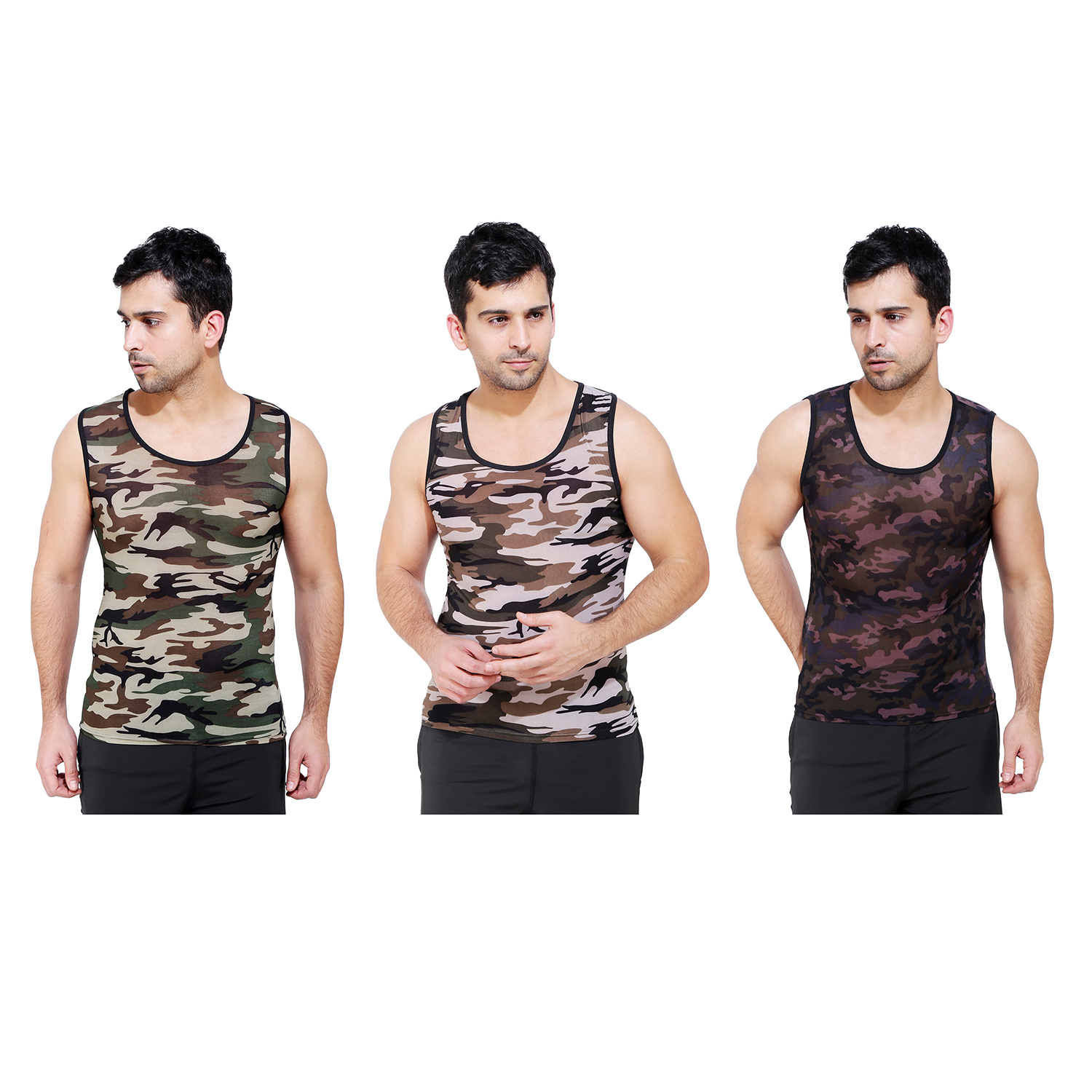 Buy Royado Men's Sleeveless Army Commando Military Camouflage Printed ...