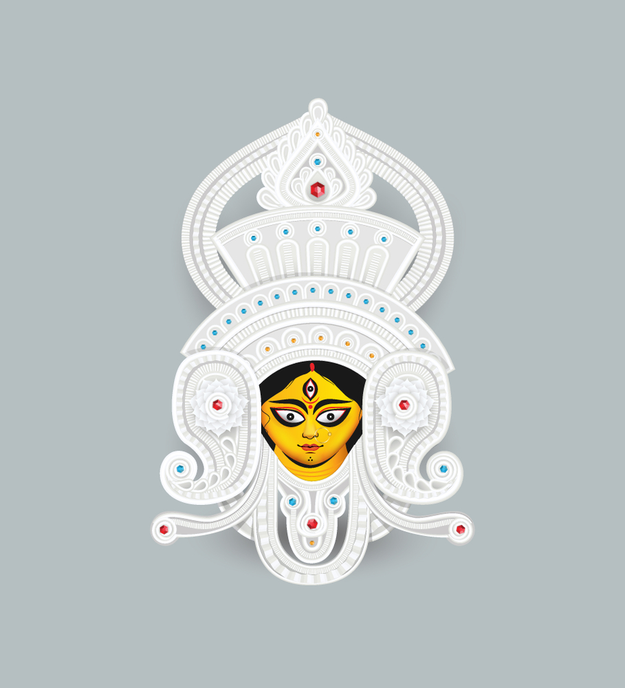 Buy Maa durga Poster Sticker Paper Print By 5 Ace |Sticker Paper Poster ...