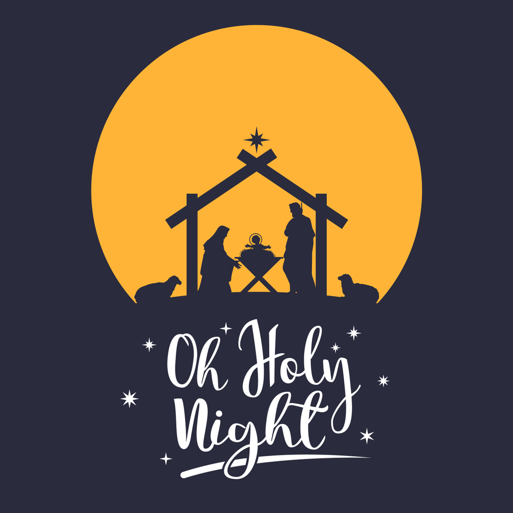 Buy Oh Holy Night Poster Sticker Paper Print By 5 Ace |Sticker Paper ...