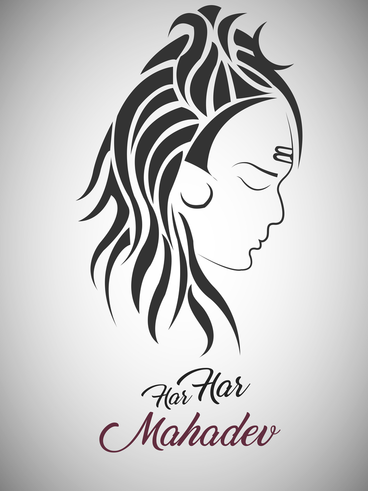 Buy Har har mahadev 11 Poster Sticker Paper Print By 5 Ace |Sticker Paper Poster, 12x18 Inch ...