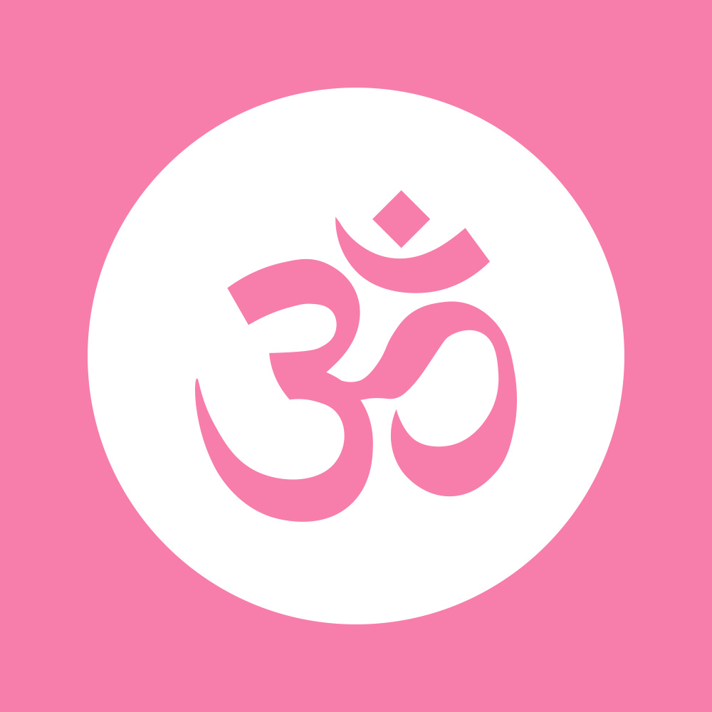 Buy Om in Pink |Sticker Paper Poster, 12x18 Inch Online @ ₹299 from ...
