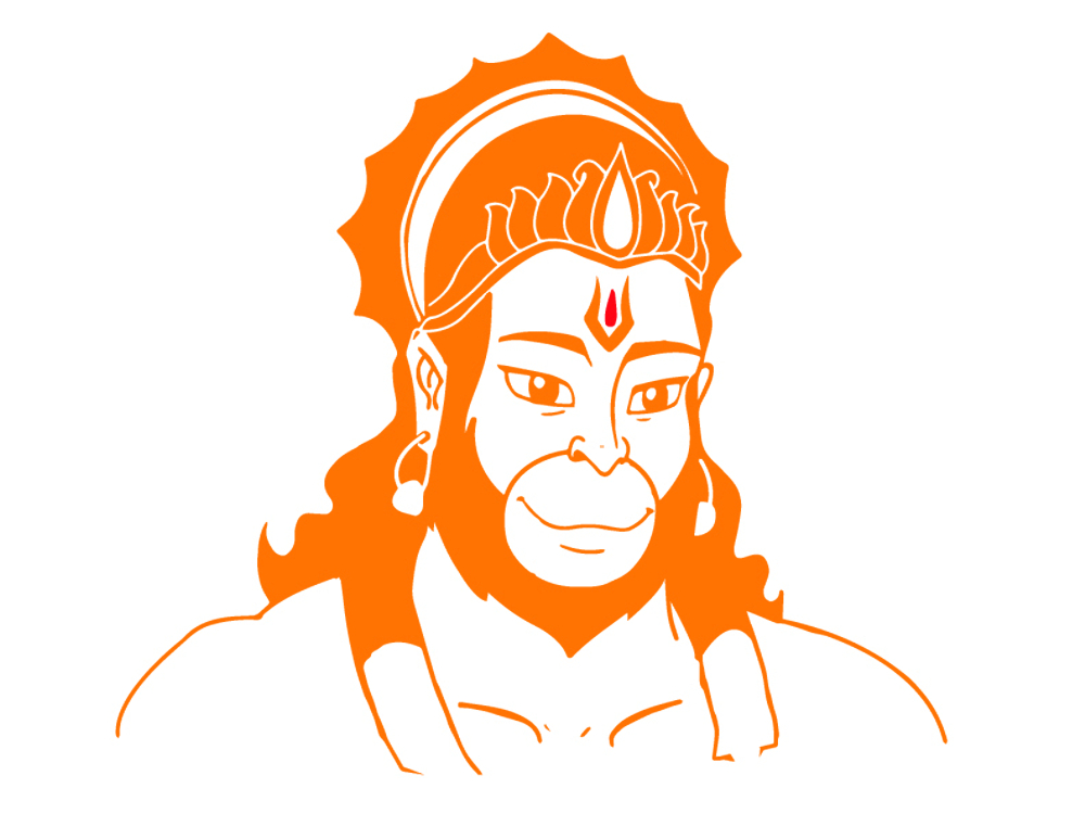 Buy Hanuman 12 Poster Matte finish Sticker Paper Print By 5 Ace ...