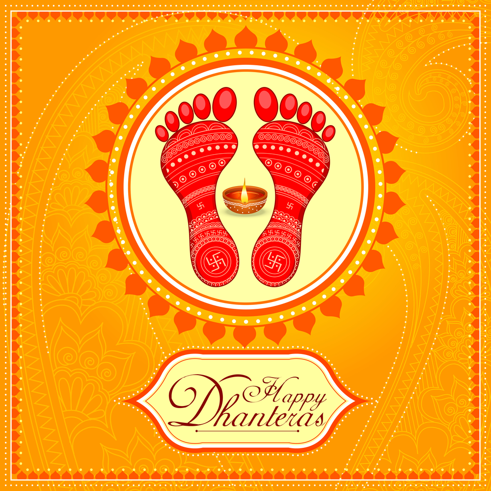Buy Happy Dhanteras Poster Matte finish Sticker Paper Print By 5 Ace ...