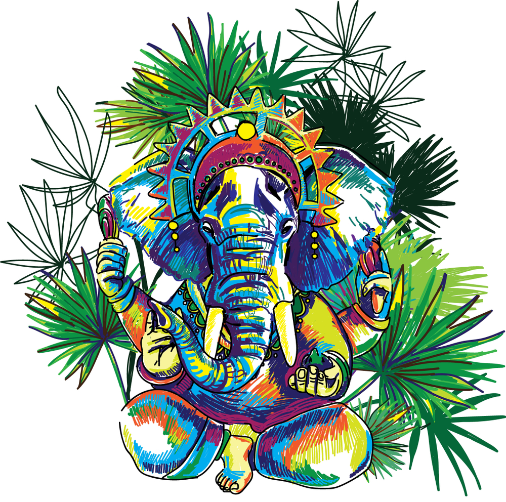 Buy Lord Ganesh 12 Poster Matte finish Sticker Paper Print By 5 Ace ...